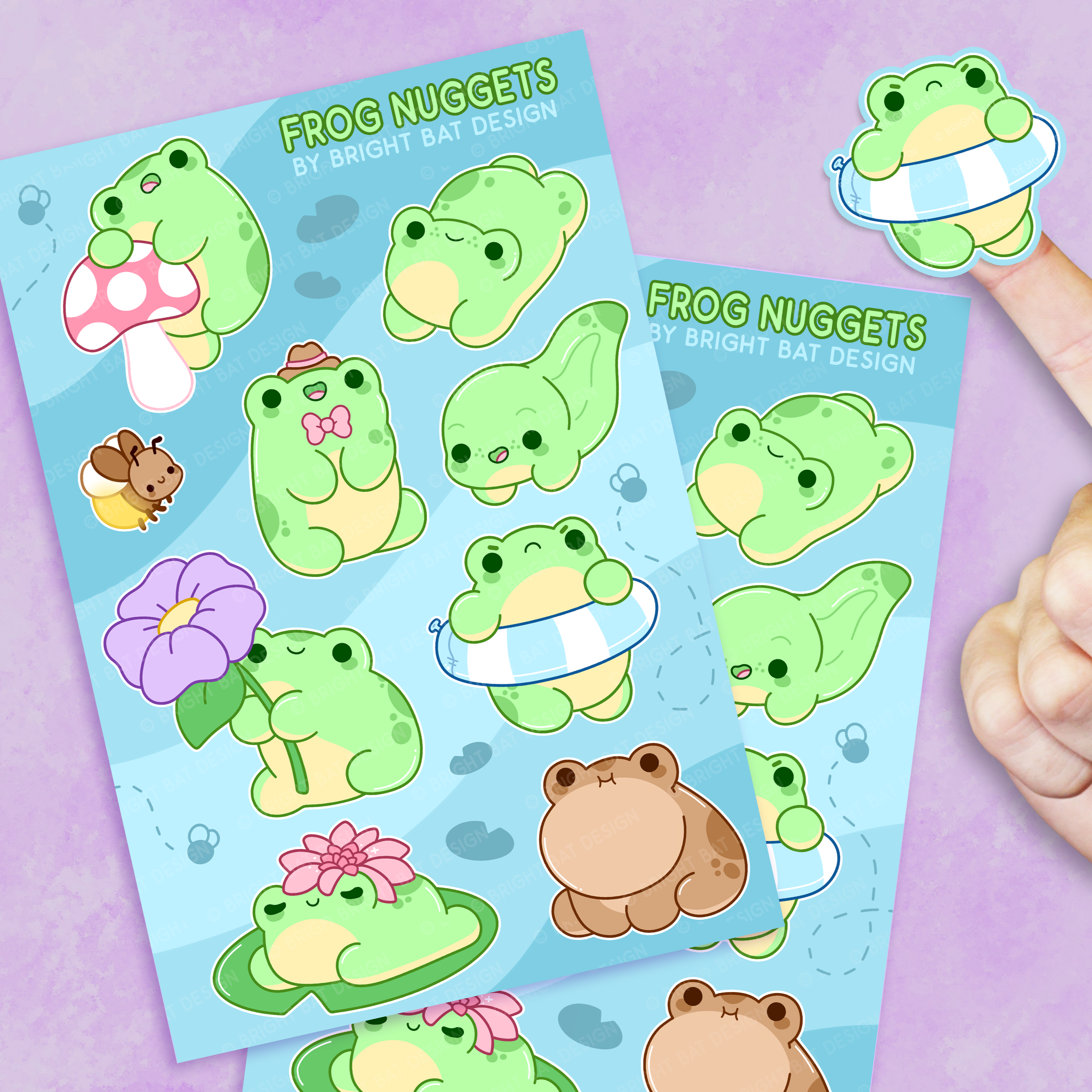 Sticker Sheets – Bright Bat Design