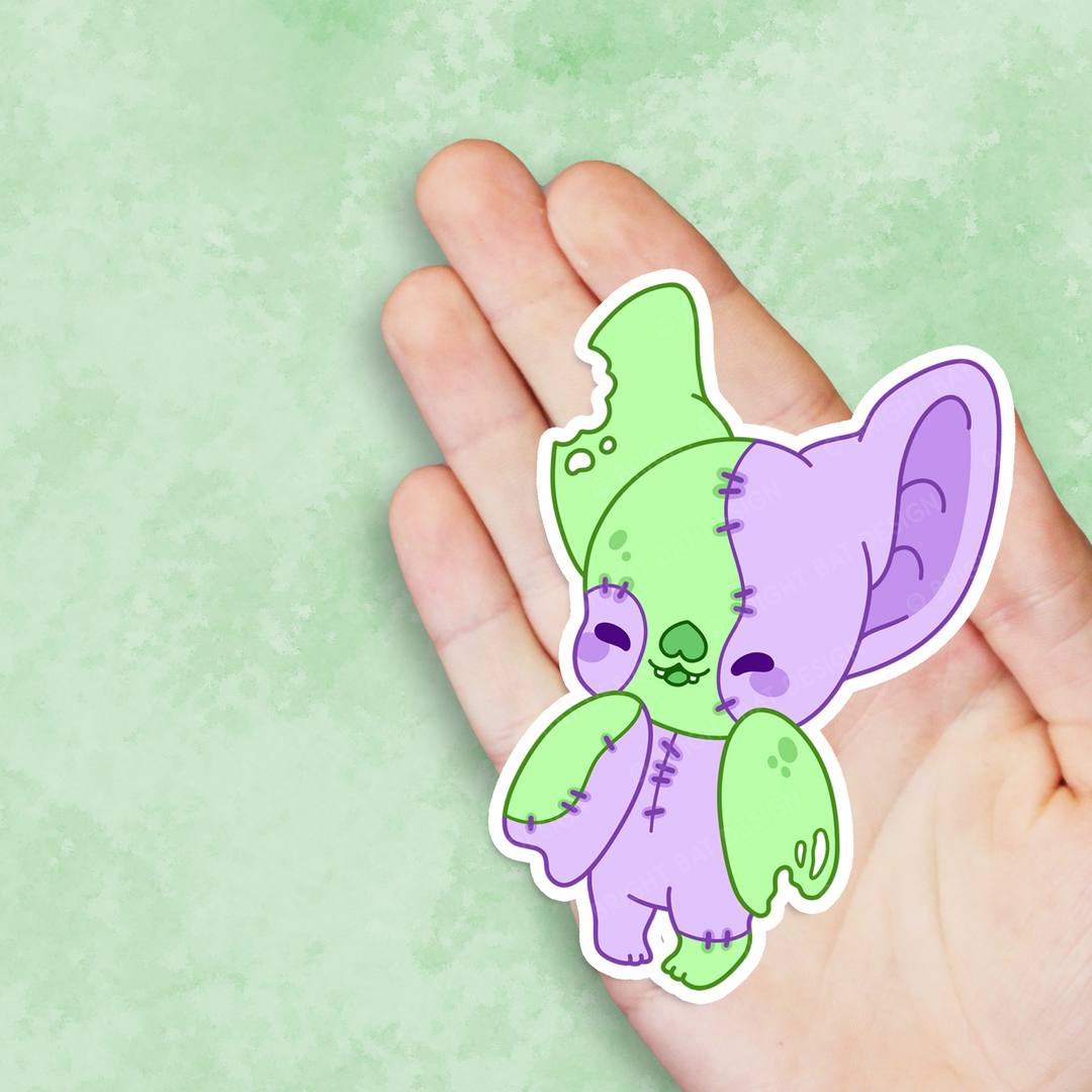 Bright Bat FrankenBat Vinyl Sticker – Bright Bat Design
