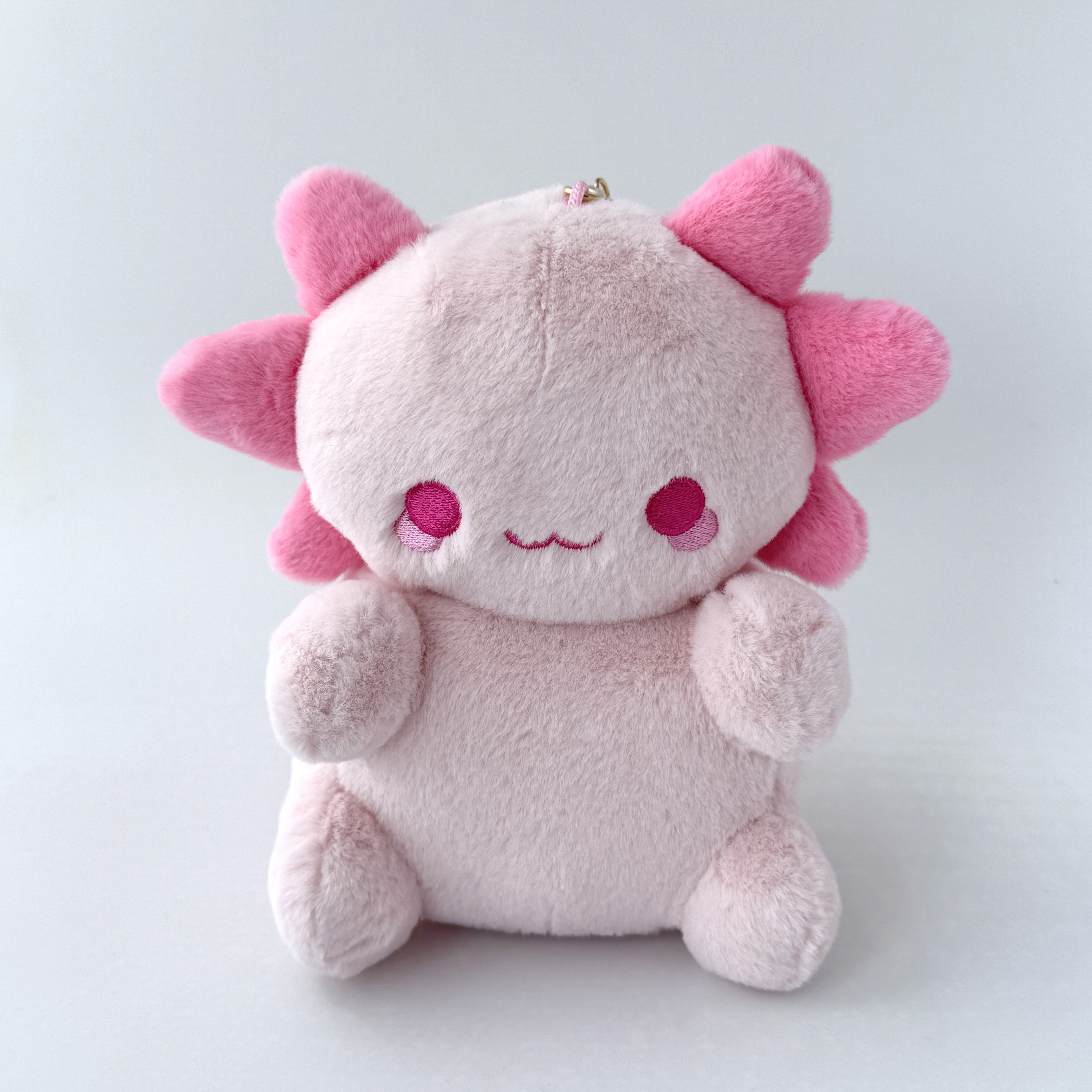 Axolotl Nugget Keychain Plushie – Bright Bat Design
