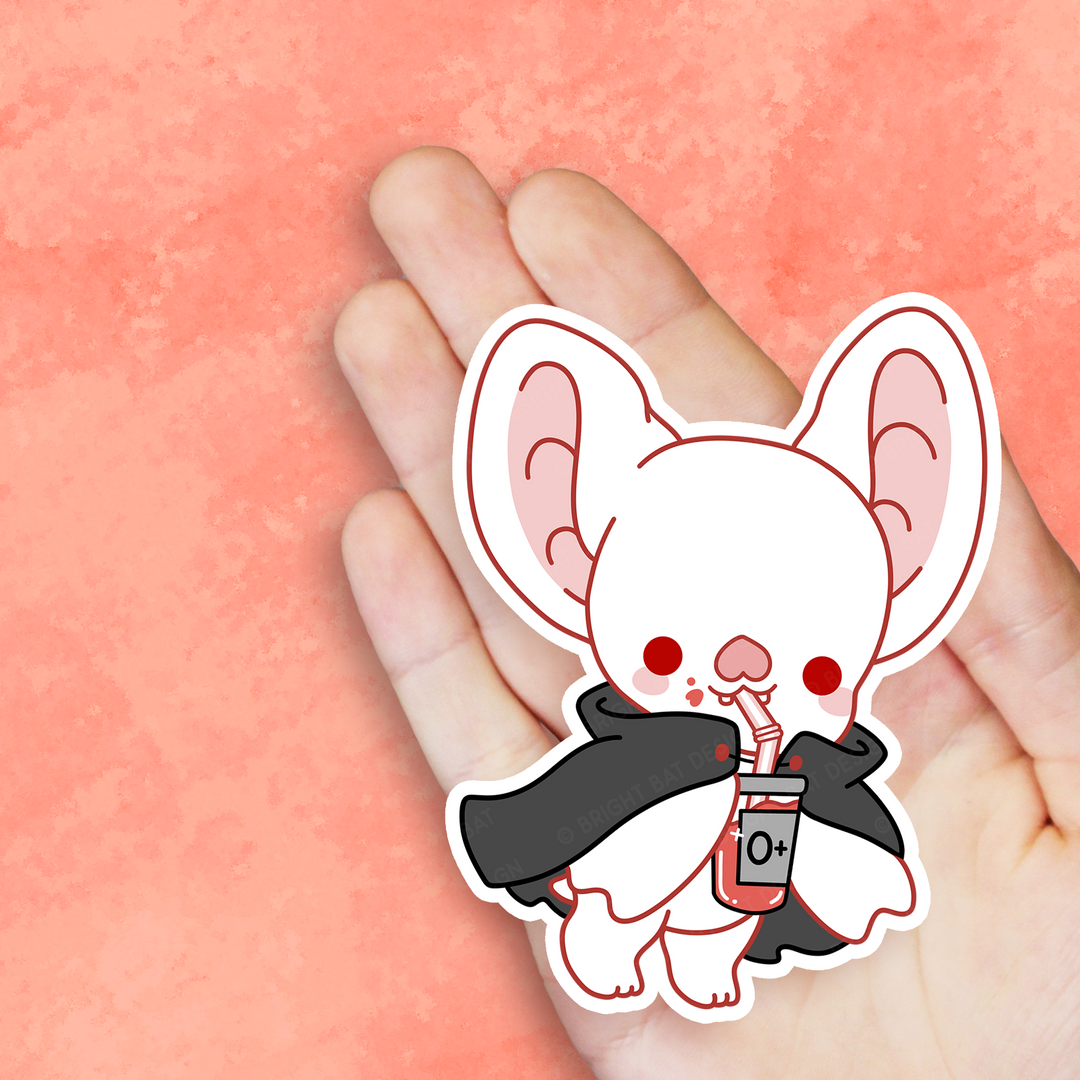 Vampire Bright Bat Vinyl Sticker – Bright Bat Design