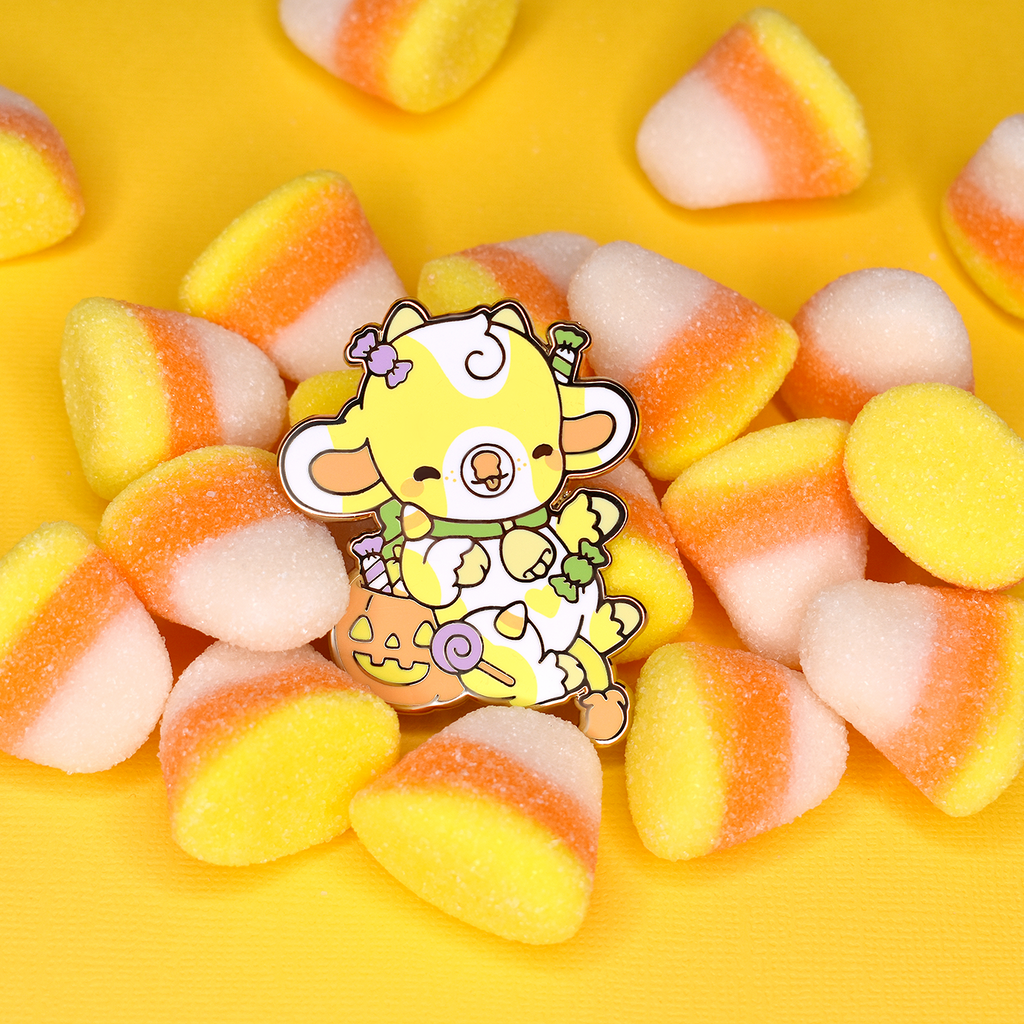 Sugar The Candy Cow Enamel Pin Bright Bat Design Sugar The Candy Cow Enamel Pin Bright Bat Design