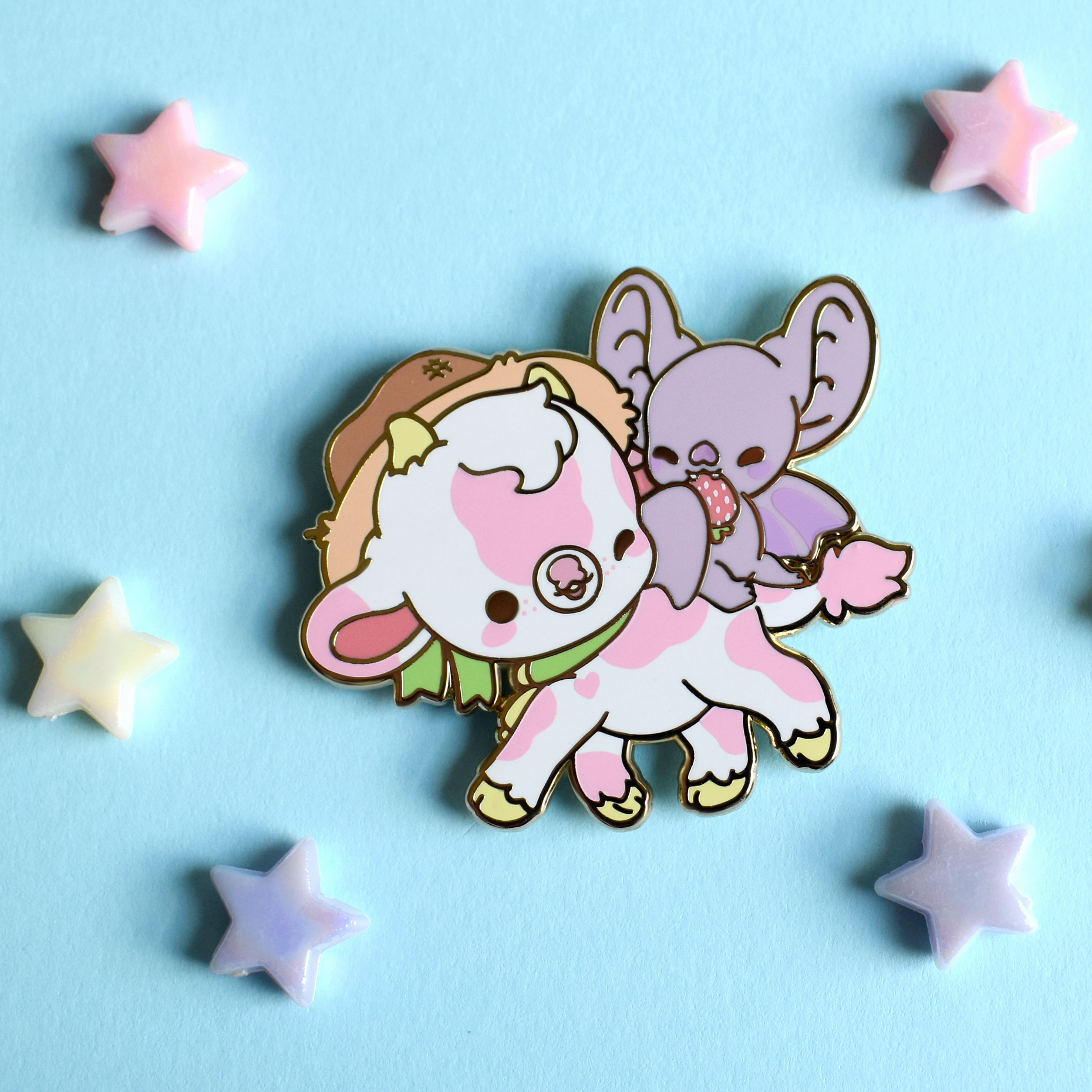Shortcake and Bright Bat Enamel Pin – Bright Bat Design